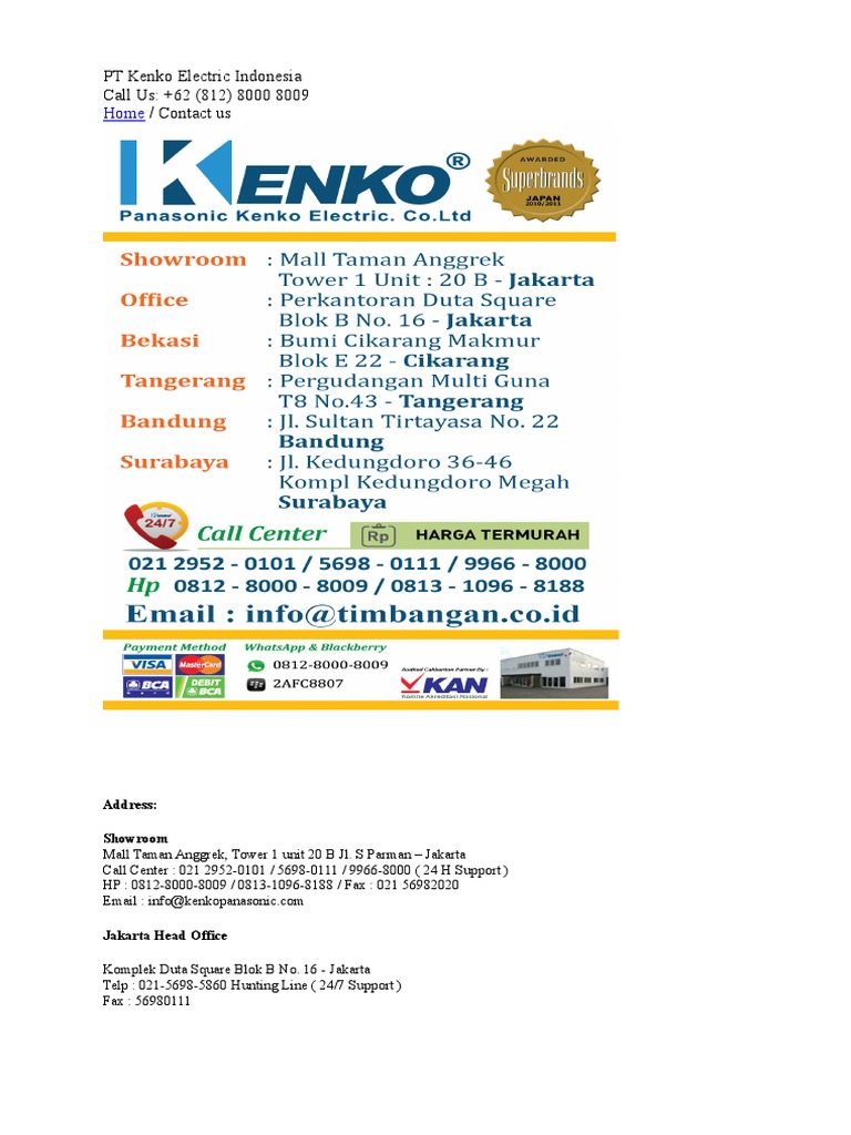 PT Kenko Electric Indonesia | PDF