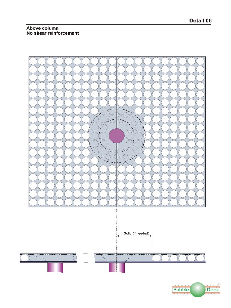 Above Column No Shear Reinforcement: Detail 06 | PDF