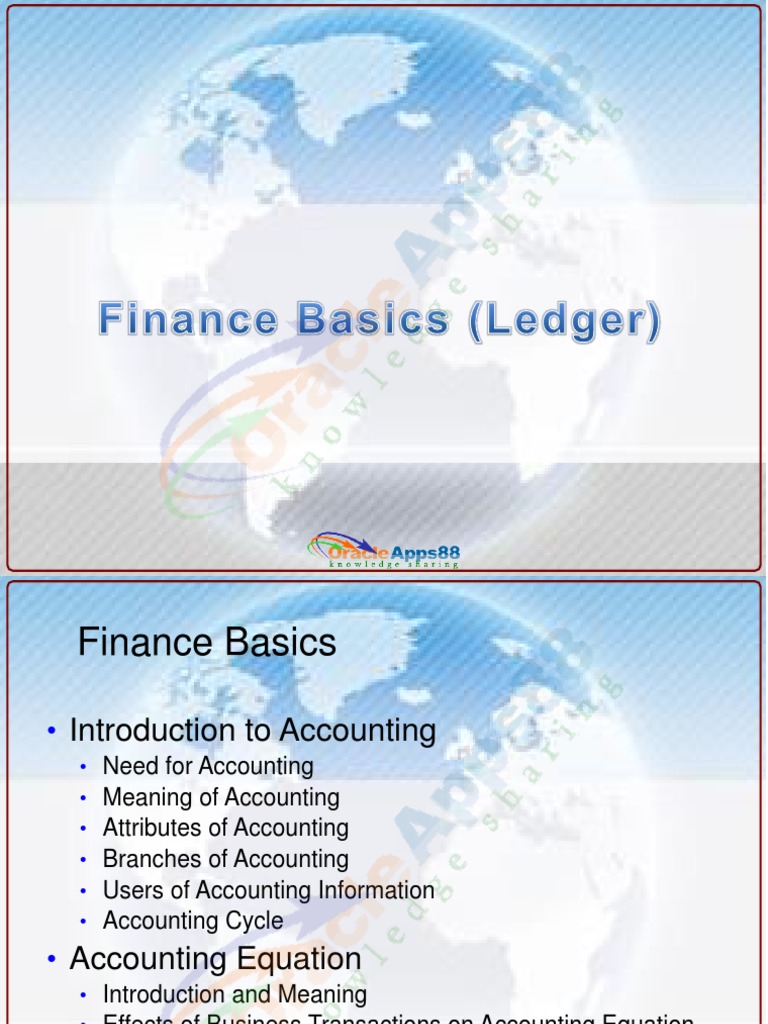 Oracle Finance Trial Balance and Ledger Details | PDF | Debits And ...