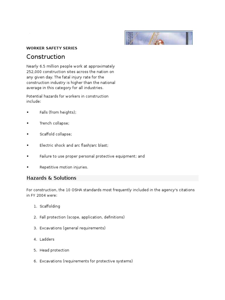 Protecting Construction Workers: A Guide to Common Hazards and ...