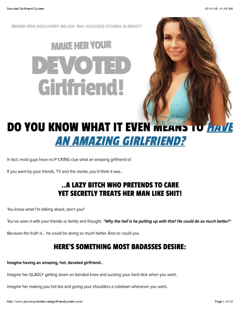 Devoted Girlfriend System | PDF | Emotions | Psychology