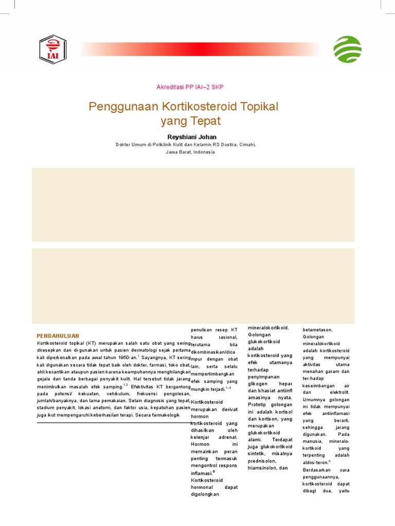 25 - 227CPD-Penggunaan Kortikosteroid Topikal Yang Tepat | PDF