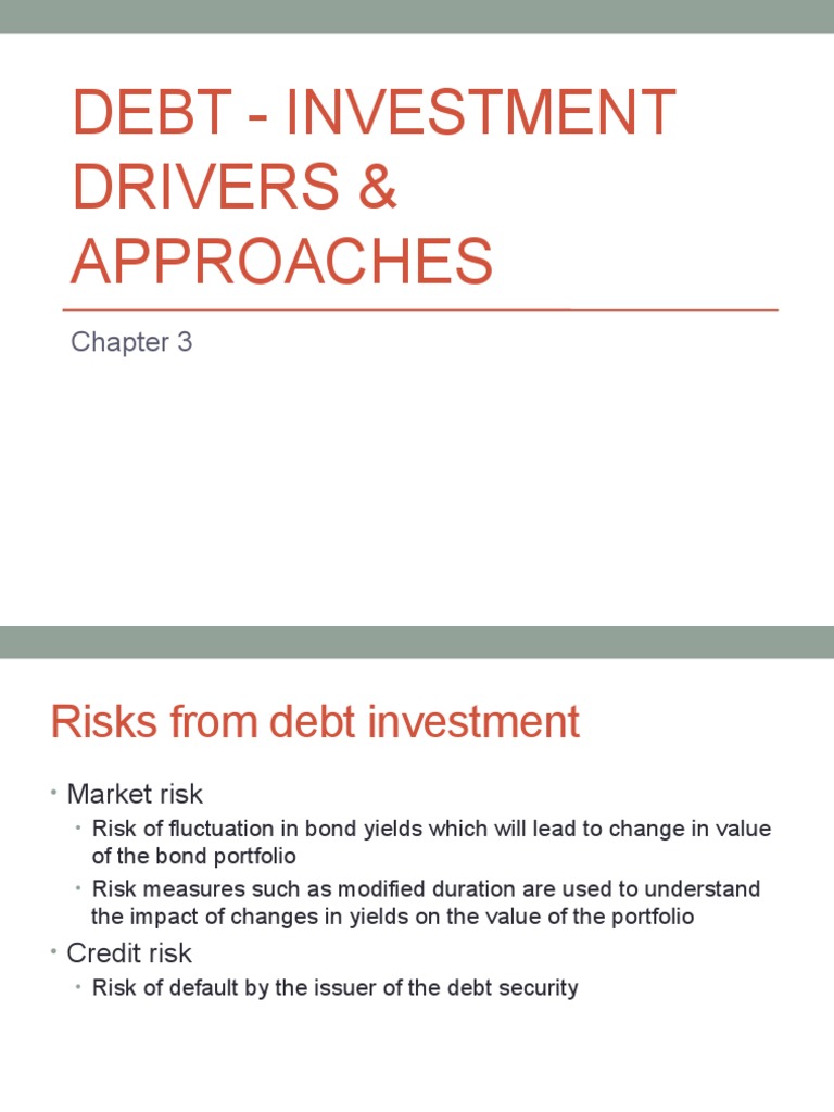 Debt - Investment Drivers & Approaches | PDF | Yield Curve | Bonds ...