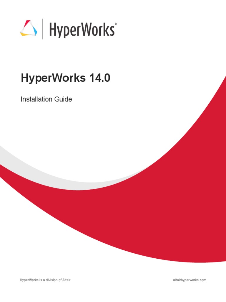 HyperWorks 14.0 Installation Guide PDF | PDF | Installation (Computer ...