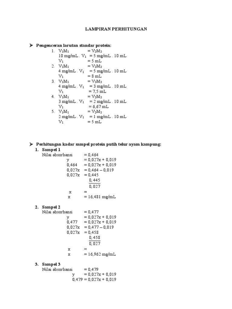 Lampiran Perhitungan | PDF