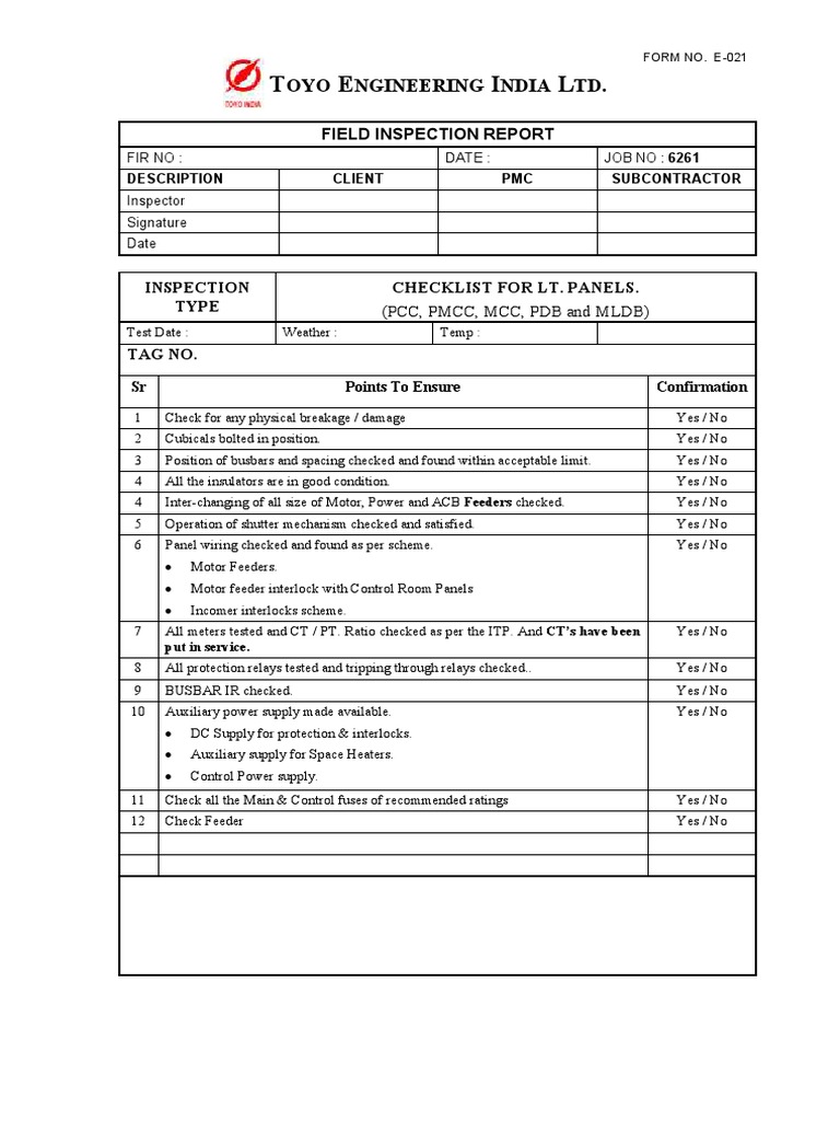 CHECK LIST LT PANEL.pdf