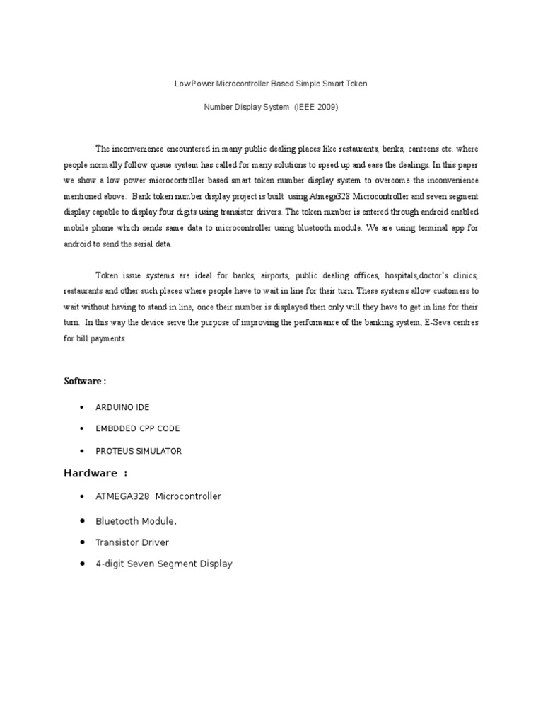 Android Based Token Number Display | PDF