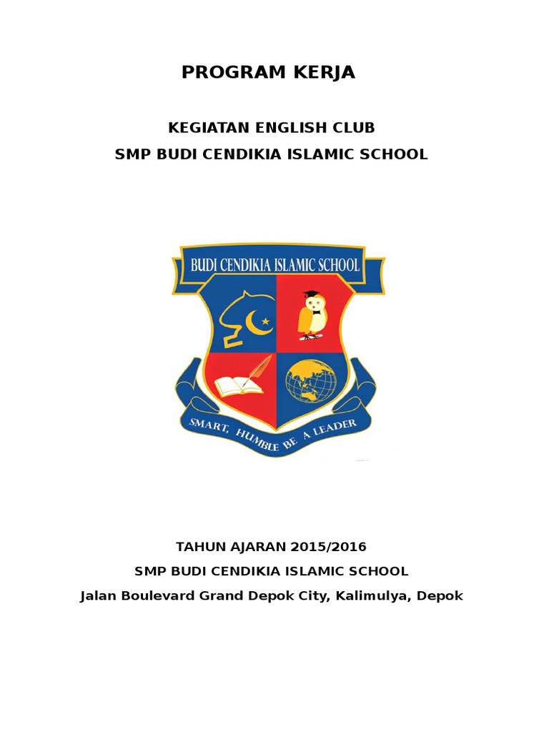 Program Kerja English Club | PDF