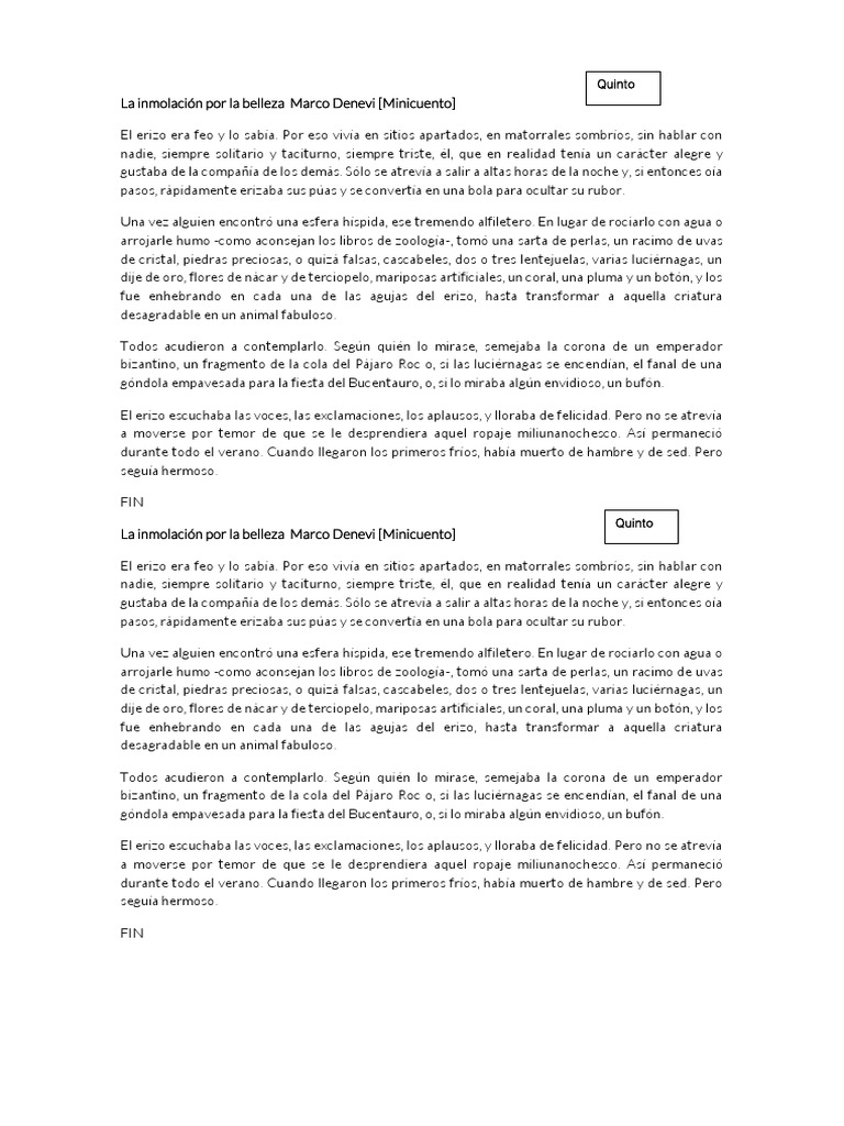 La inmolación por la belleza | PDF | Poesía | Libros para adolescentes