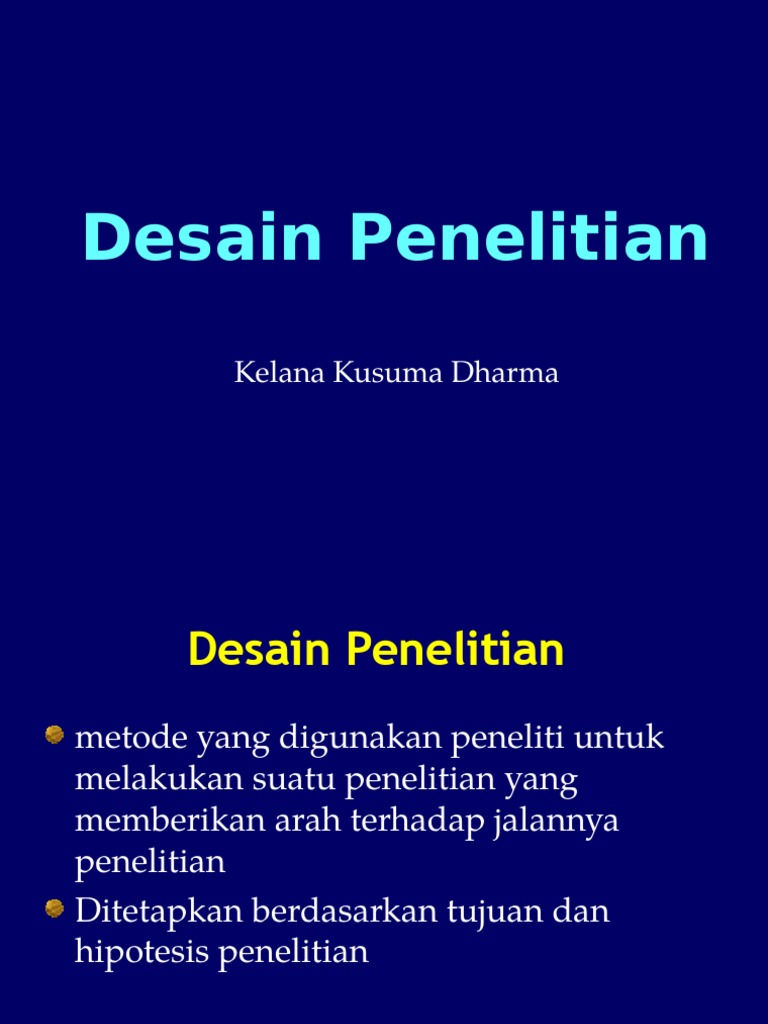 Desain Penelitian - Riset