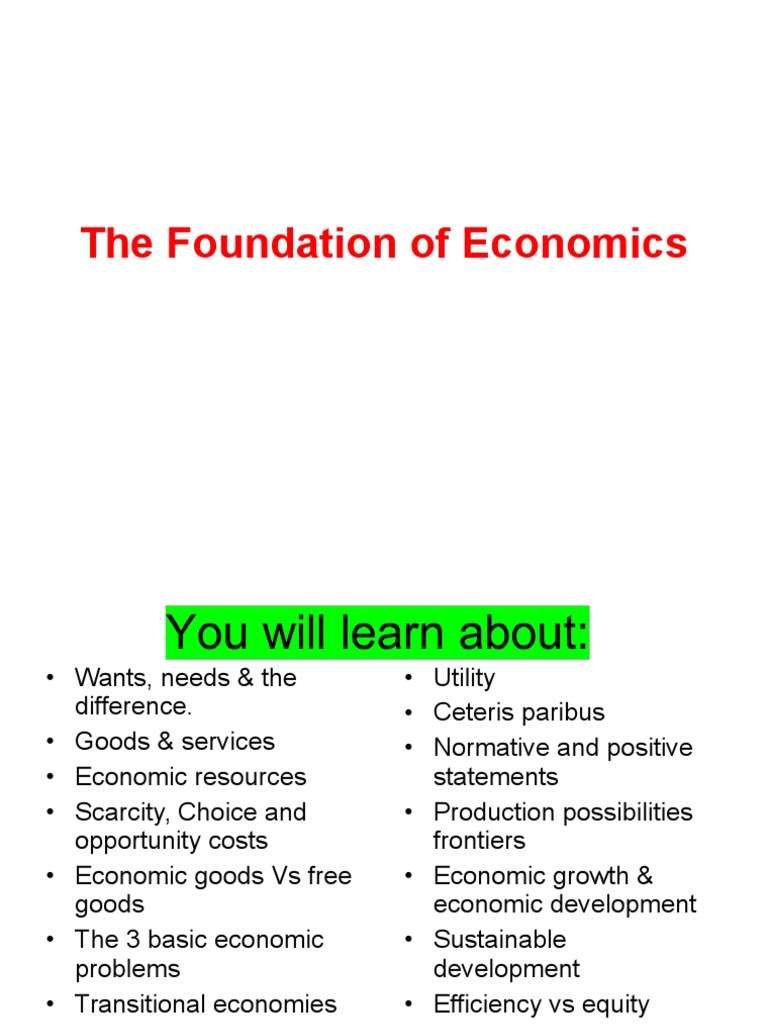 Key Concepts in Economics Explained | PDF | Resource | Economics