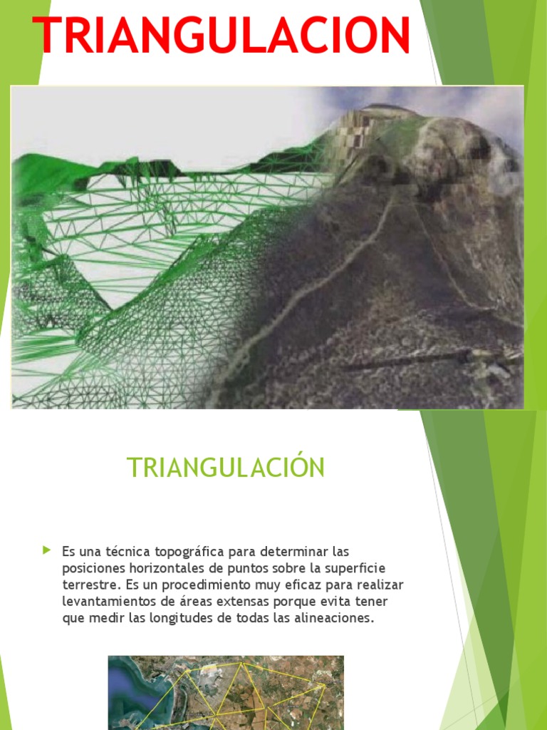 TRIANGULACION PPT | Topografía | Triángulo