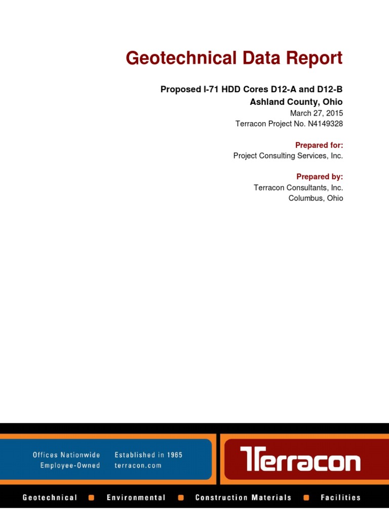 Example 1_Geotechnical Data Report | Geotechnical Engineering ...