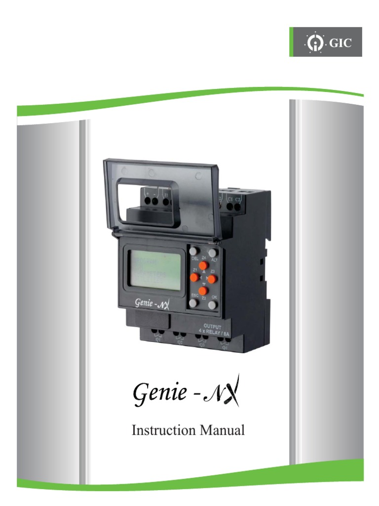 Genie NX Instruction Manual Gic | PDF | Computer Program | Programming