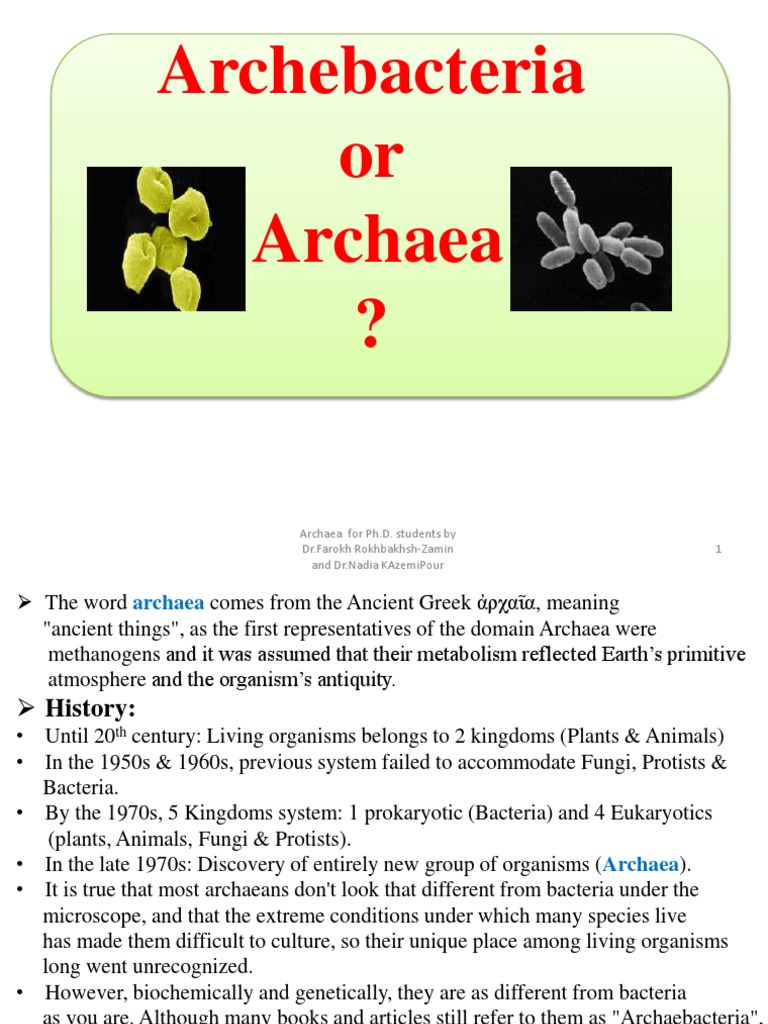 Archaea 2016 PDF | PDF | Archaea | Bacteria
