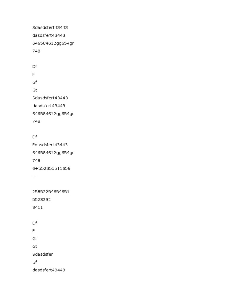 Random Alphanumeric Document | PDF | Home & Garden | Computers