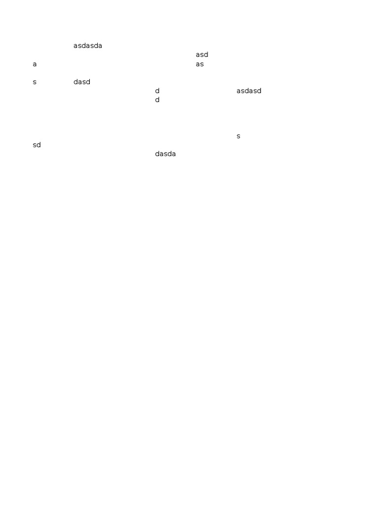 Asdasda Asd A As S Dasd D Asdasd D | PDF