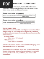 Rumus Menghitung Tetesan Infus | PDF