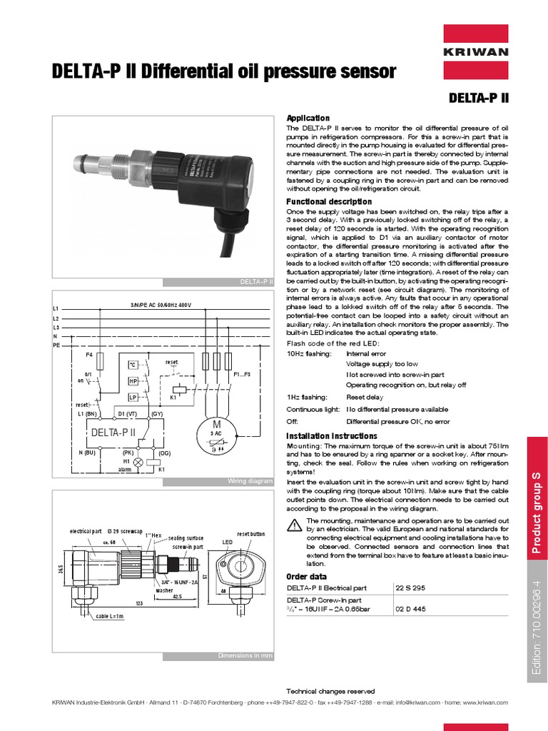 Kriwan Delta P II | Relay | Switch