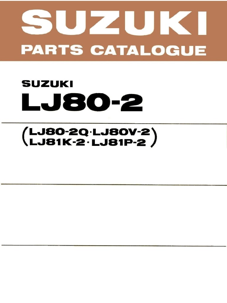 Lj 80 Parts Catalogue