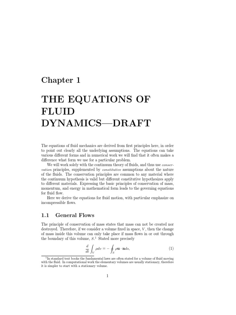 Fluid Dynamics Equations Derivation | PDF | Fluid Dynamics | Viscosity