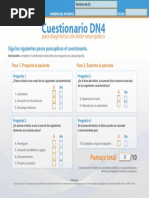 Dolor Neuropático. Test DN4 para Screening | PDF