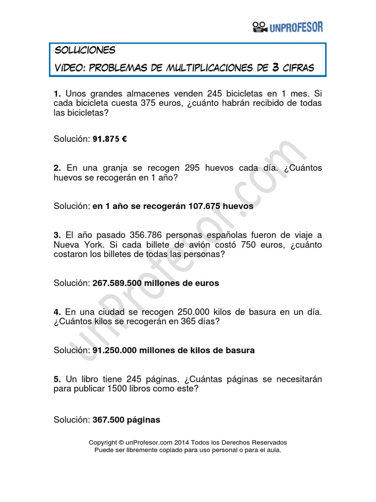 Solucion Problemas de Multiplicaciones de Tres Cifras 90