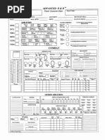 AD&D 2nd Edition Character Sheet by Synaptyx | PDF