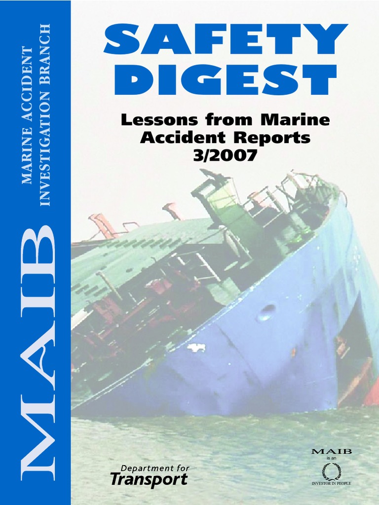 Safety Digest 3-07 PDF | PDF | Sea Captain | Ships