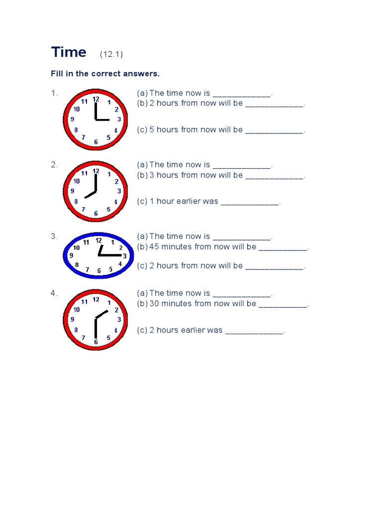 Fill in The Correct Answers | PDF