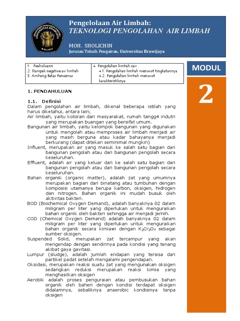 Modul Limbah - BOD Dan COD | PDF