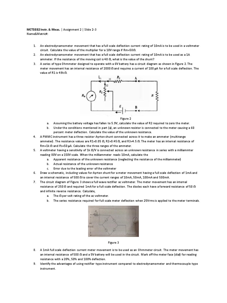 Practice Problem 2 (s2 - 3) | PDF | Electromagnetism | Electricity