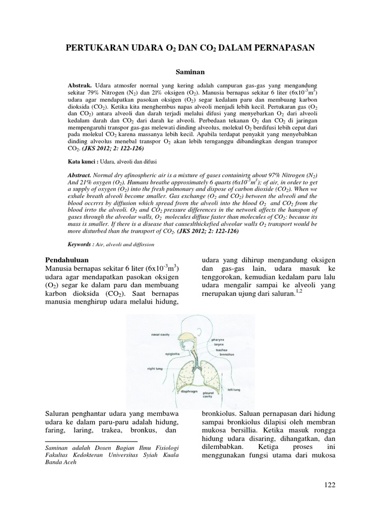 Pertukaran O2 Dan Co2 | PDF