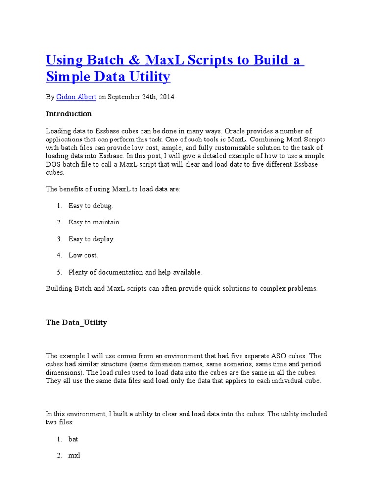 Data Export Batch | PDF | Scripting Language | Computer File