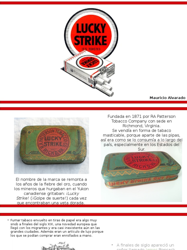Lucky Strike | PDF | Cigarrillo | De fumar