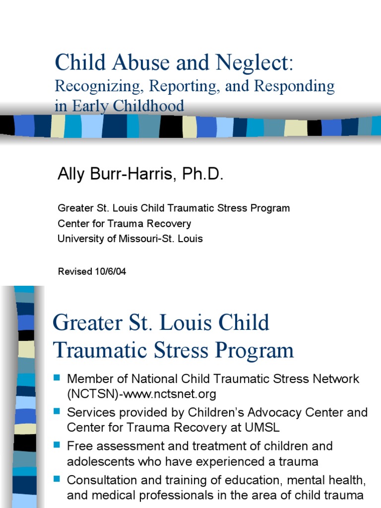 Child Abuse and Neglect:: Recognizing, Reporting, and Responding in ...