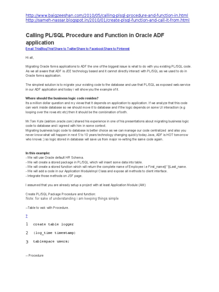 Calling PL SQL Function | PDF | Pl/Sql | Subroutine Calling PL SQL Function | PDF | Pl/Sql | Subroutine
