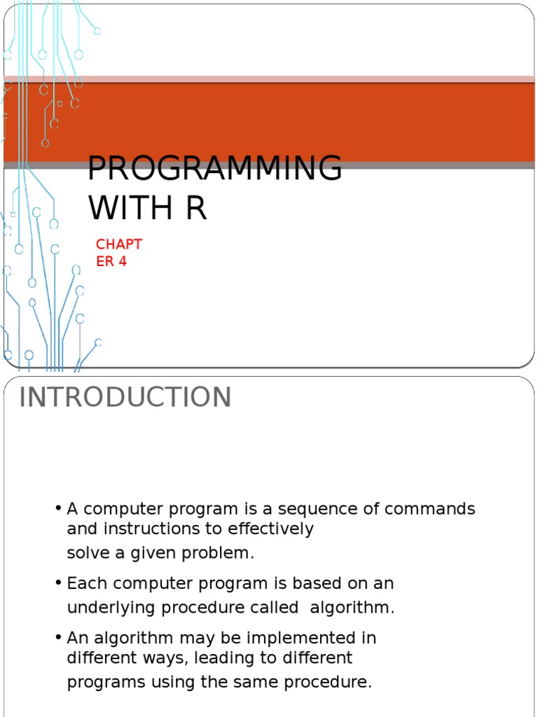 Programming With R | PDF | Computer Program | Programming