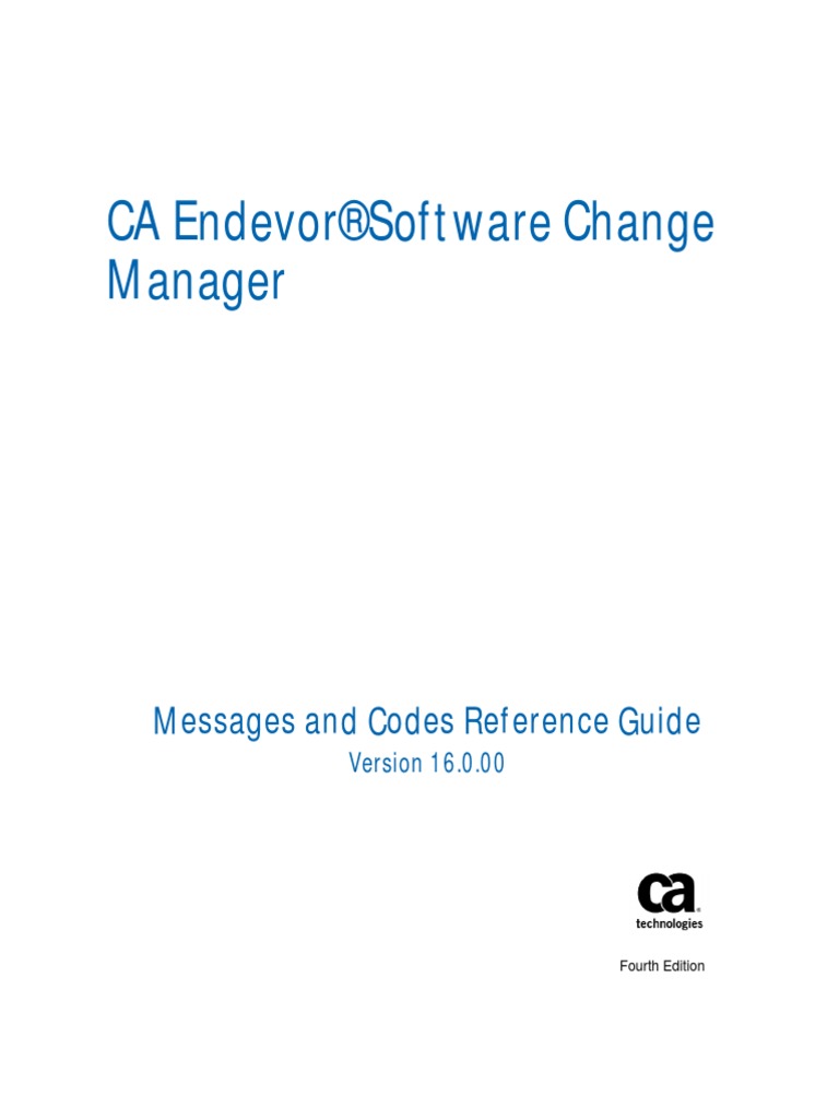 EndevorSCM MessagesRef ENU | PDF | Parameter (Computer Programming) | Library (Computing)