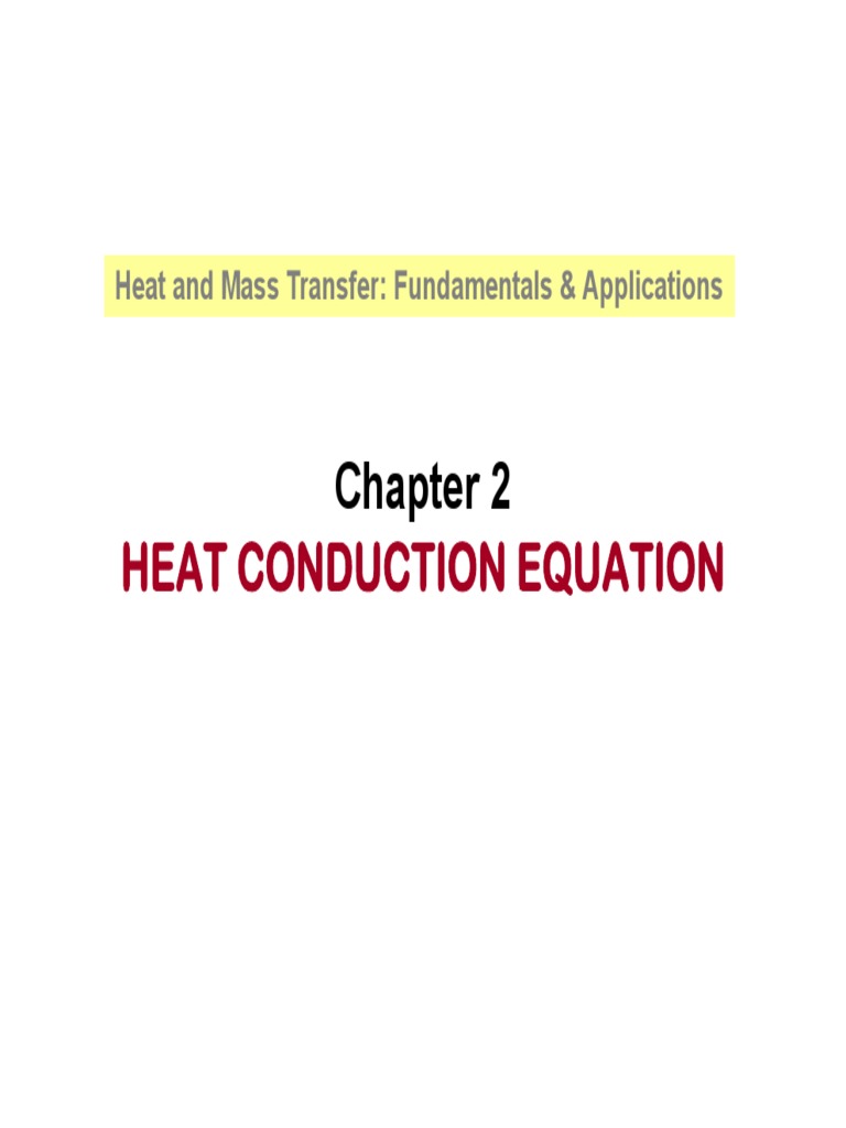 Heat Transfer Chapter 2 Lecture Slides | PDF | Thermal Conduction ...