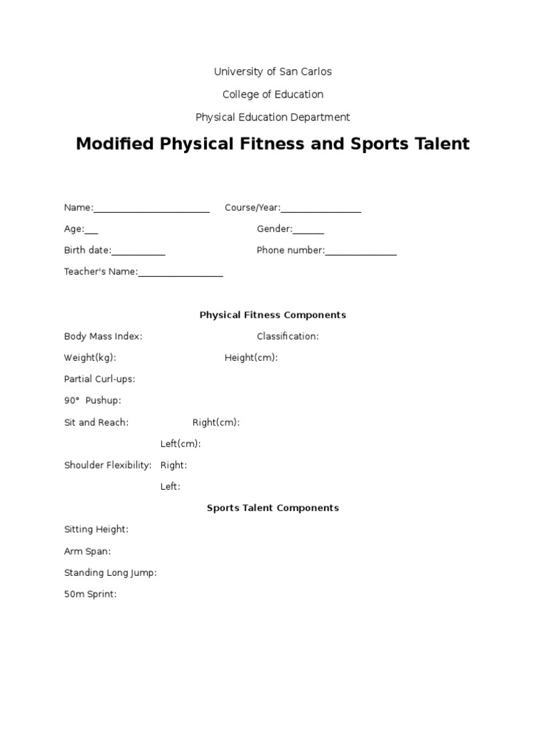 PE Form | PDF