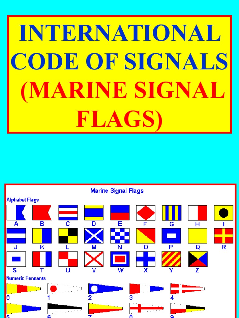 International Code of Signal Flags | PDF | Flag | Shipping