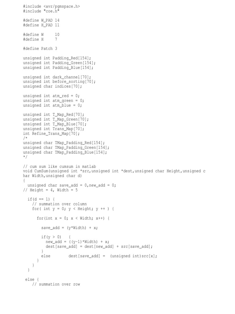 AVR pgmspace header file functions for atmospheric light calculation | PDF | Numbers | Areas Of ...