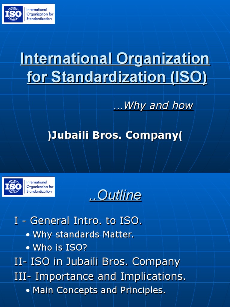ISO (International Organization Standardization) | International ...