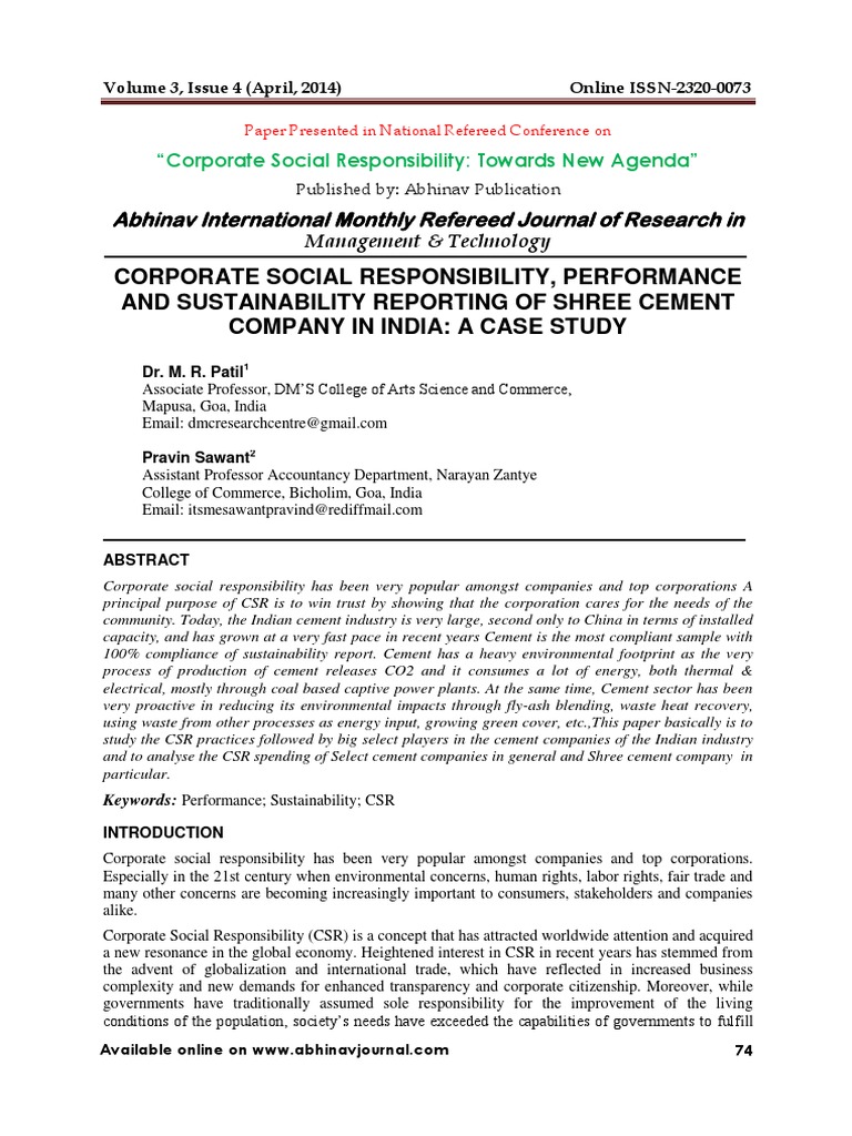 Sustainability Paper 210 520 1 PB | Corporate Social Responsibility ...