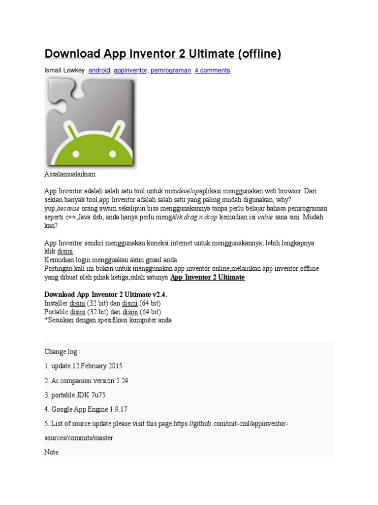 App Inventor 2 Ultimate | PDF