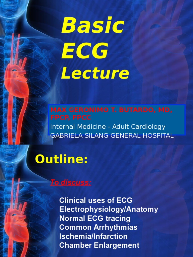 Basic ECG Lecture - New | Electrocardiography | Internal Medicine