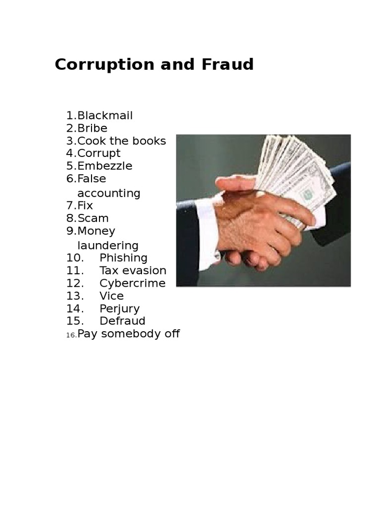 Corruption | PDF | Social Science | Mystery, Thriller & Crime Fiction