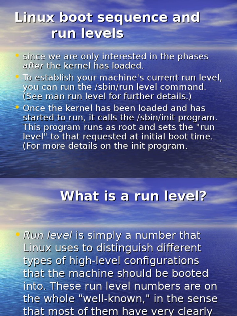Understanding Linux Boot Sequence and Run Levels | PDF