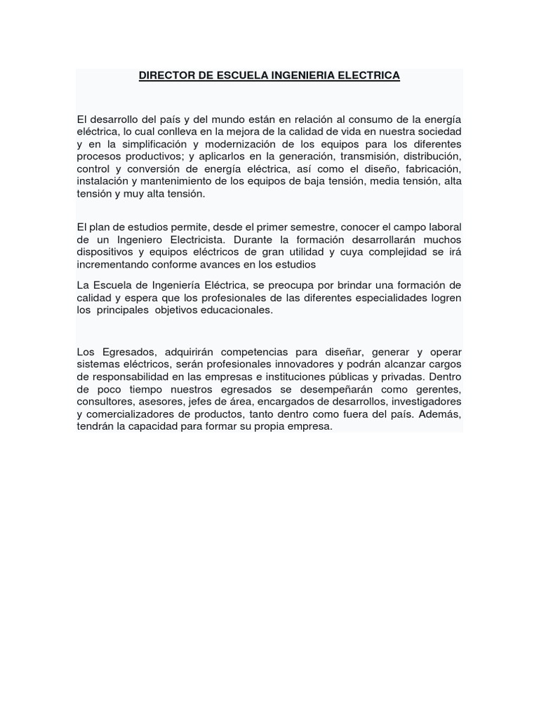 Ingenieria Electrica en UNMSM-FIEE | PDF | Ingenieria Eléctrica | Ingeniería